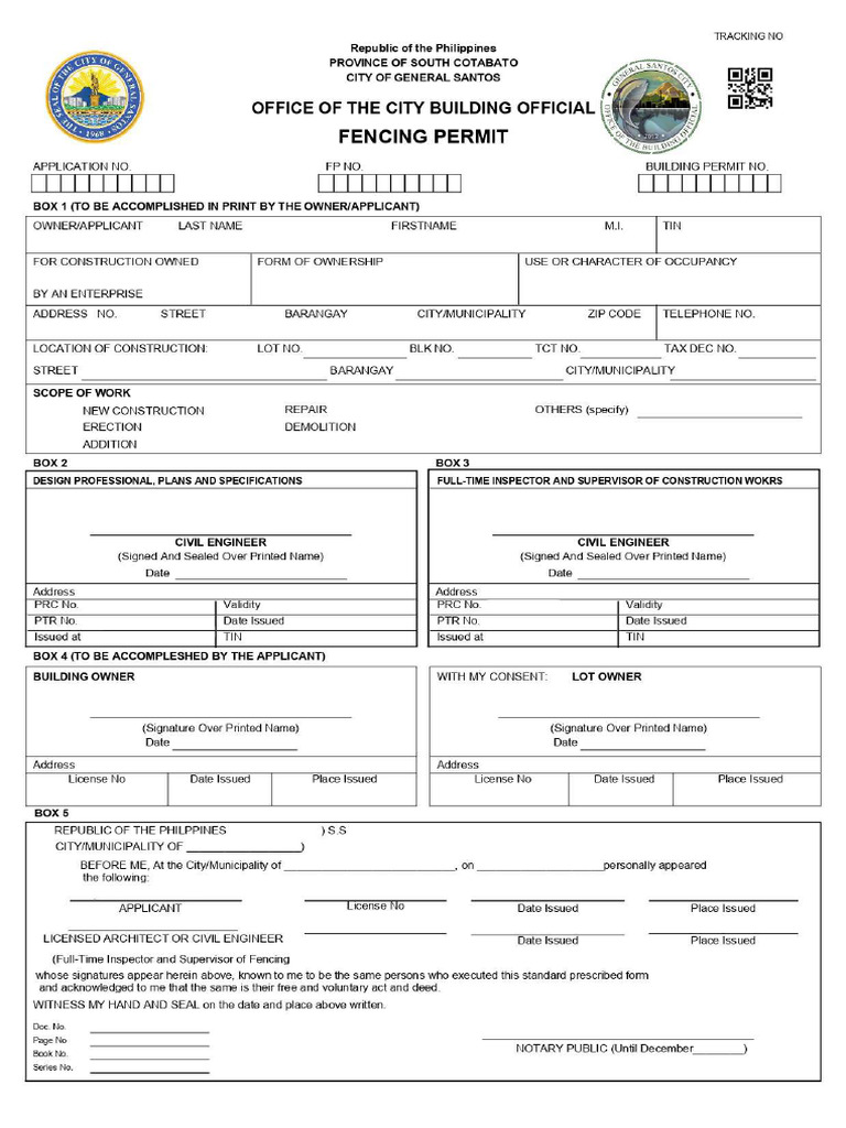 Fence Permit Form | PDF