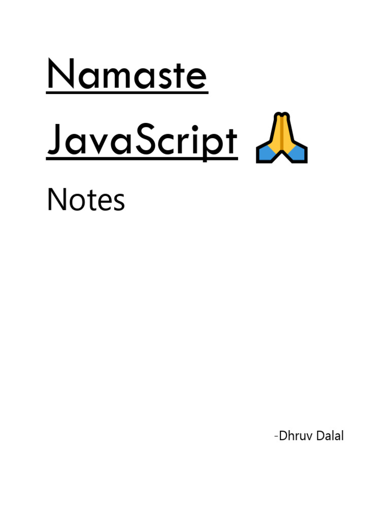 Namaste Javascript | PDF
