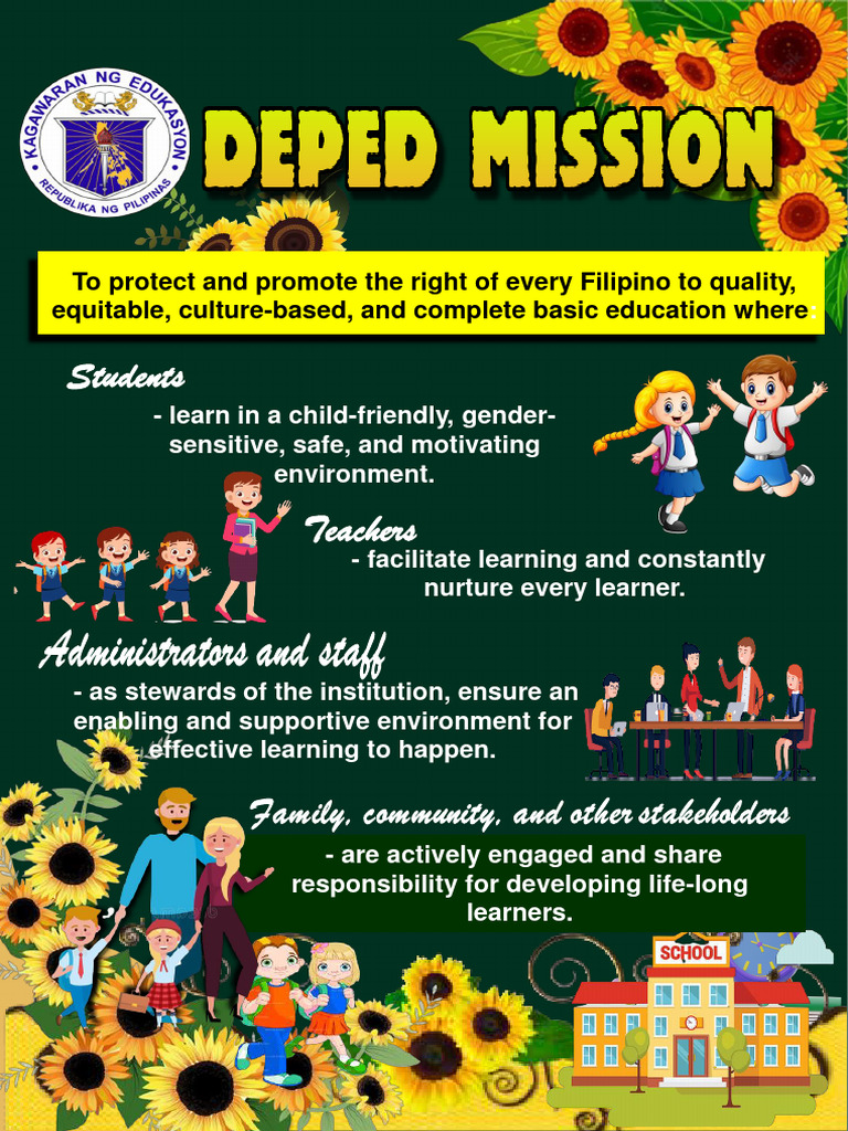 Deped Mission Vision-Sunflower | PDF