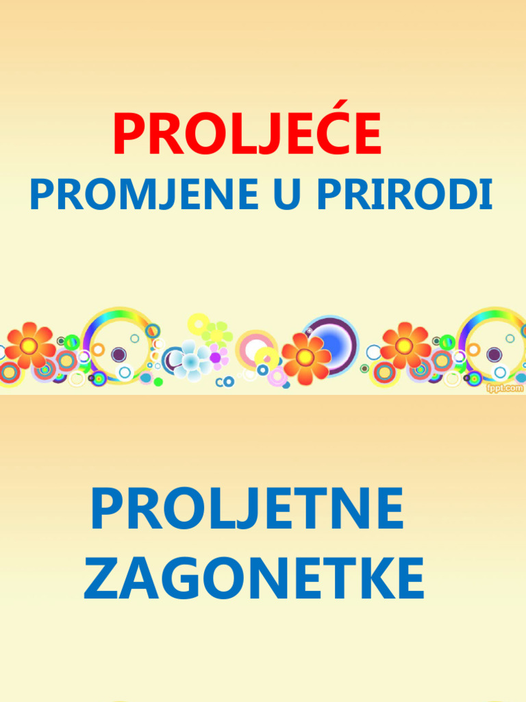 Proljeće - Promjene U Prirodi-3 | PDF