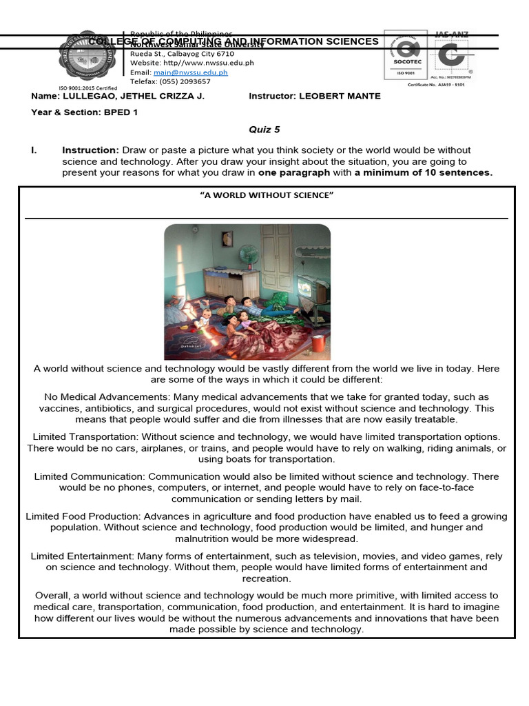 Act. 2 - Lullegao, Jethel BPED 1 (STS) | PDF