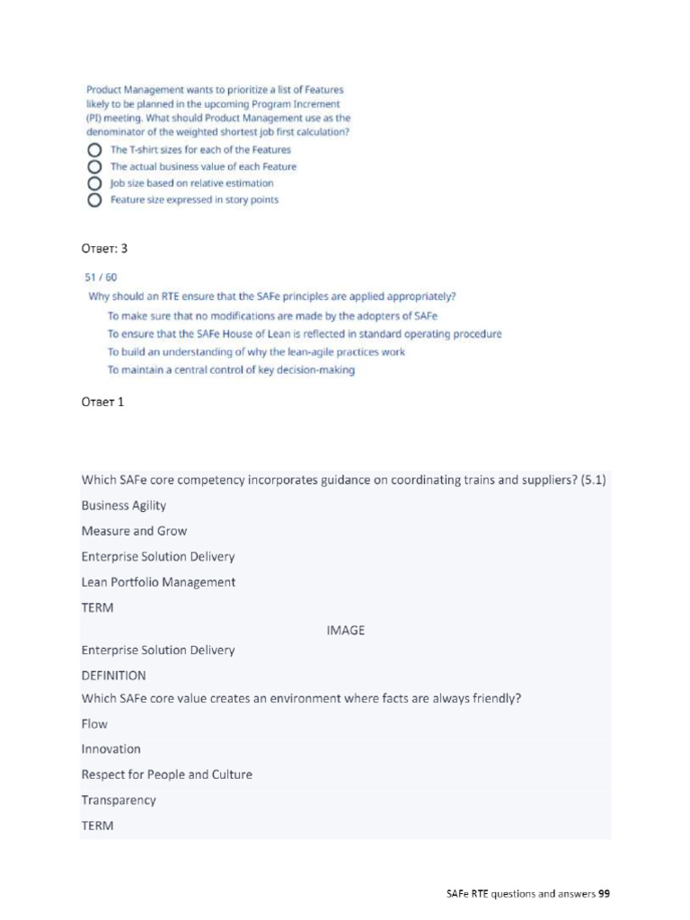 Question RTE - Part | PDF