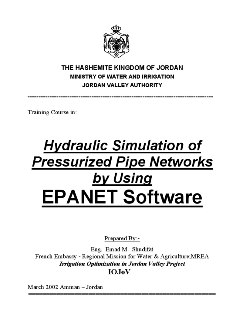 Hydraulic Simulation of Pressurized Pipe Networks by Using: EPANET Software | PDF | Button ...