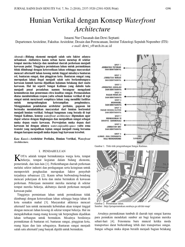 Hunian Vertikal Dengan Konsep Waterfront | PDF