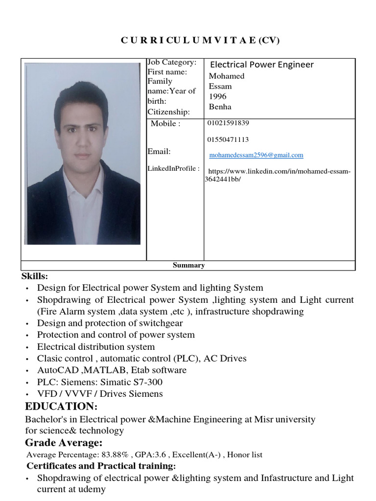Mohamed Essam - CV | PDF