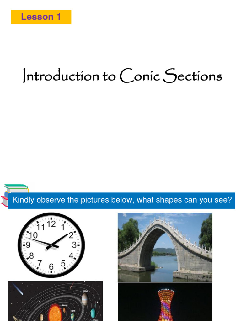 Lesson 1 Conic Sections | PDF