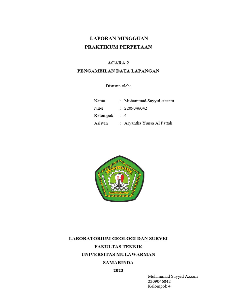 Laprak Modul 2 Perpetaan | PDF