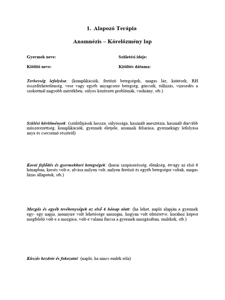 Anamnezis Lap 2 | PDF