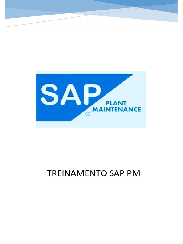 60 Transações Sap Módulo PM | PDF