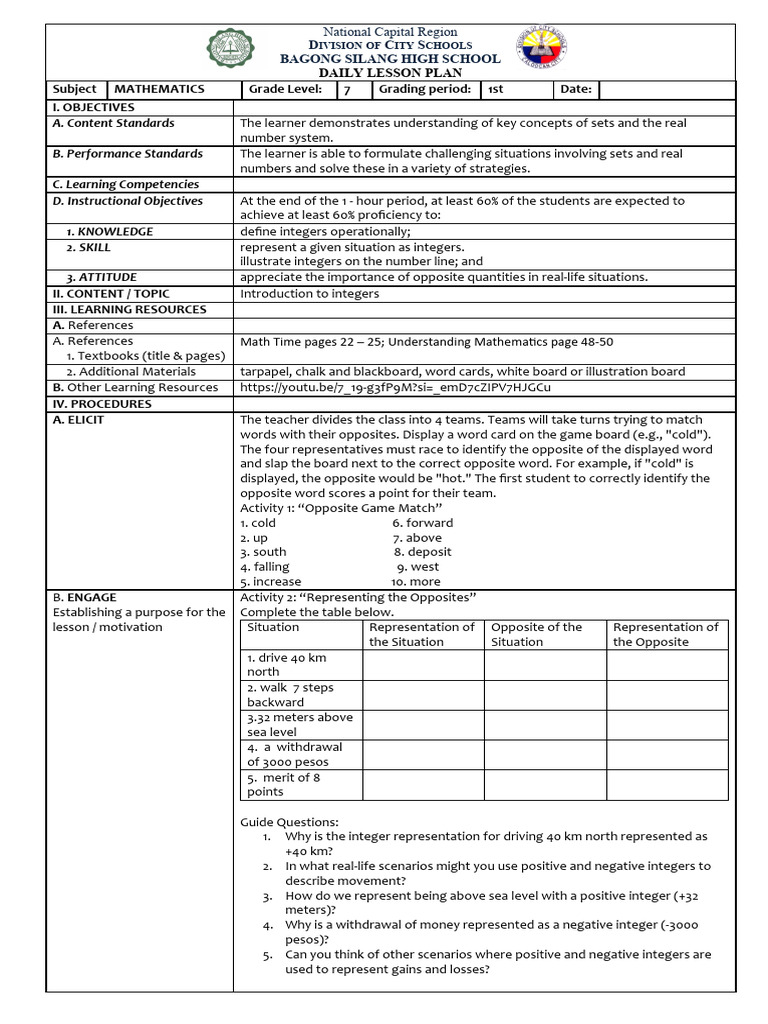 DLP Introduction To Integers | PDF