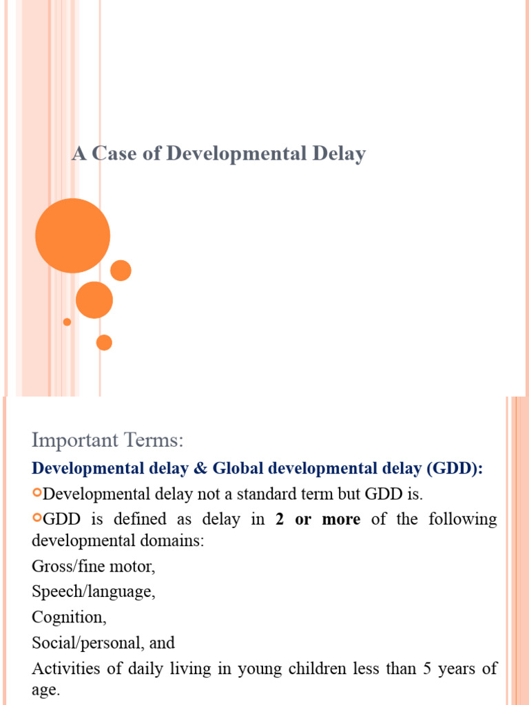 A Case of Developmental Delay | PDF