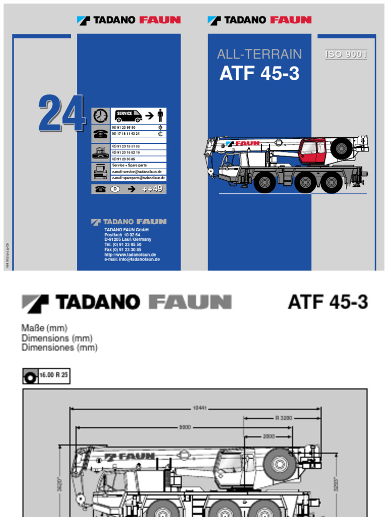 Tadano Faun Atf 45-3 | PDF