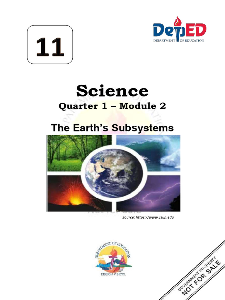 2 Core Subject Science 11 Earth - Life Science Q1 Module 2 | PDF