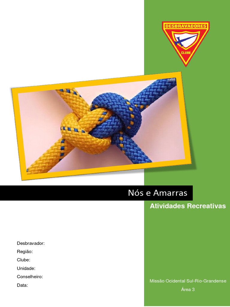 Especialidade - Nós e Amarras - PROVA | PDF | Corda