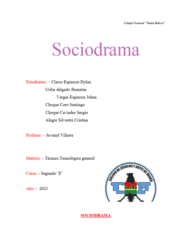 sociodrama xd | PDF | Acoso cibernético