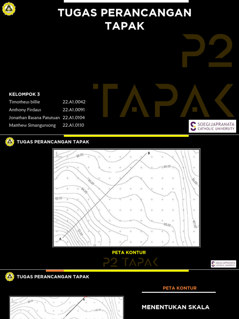Desain Tapak dan Peta Kontur 1:1000 | PDF