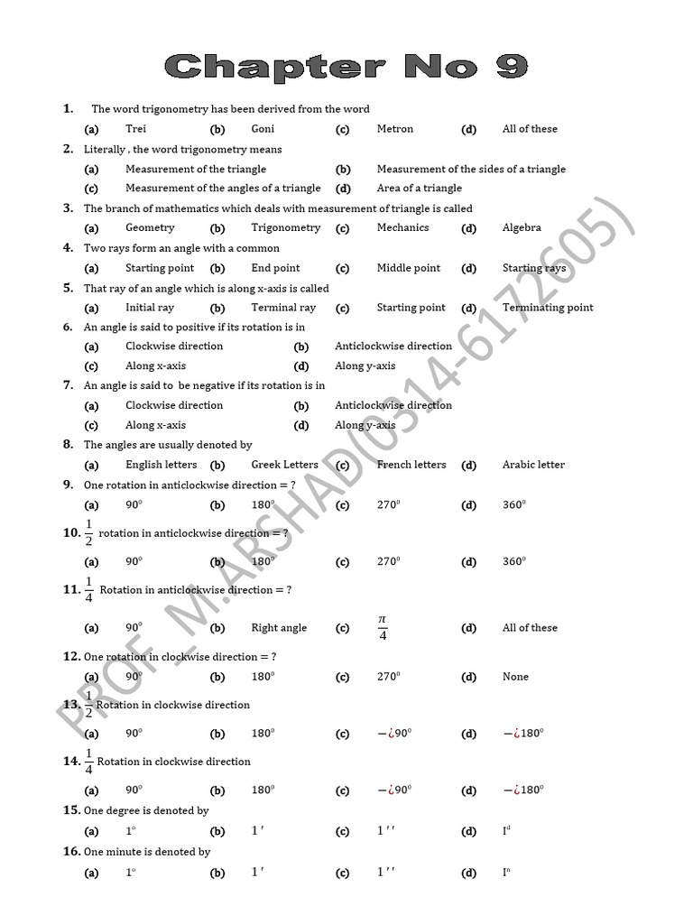 Chapter No 9 and 10 | PDF