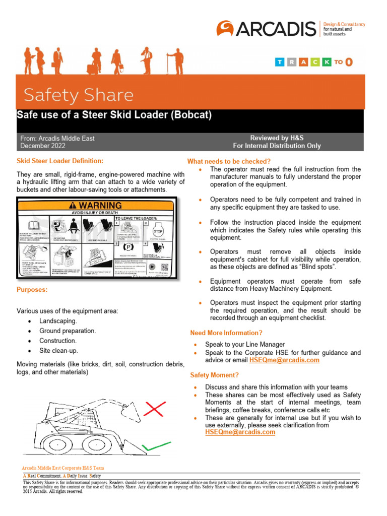 Skid Loader Safety Guidelines | PDF