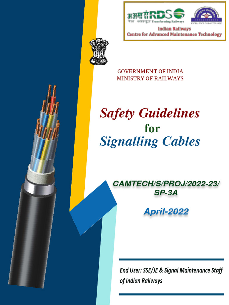 Safety Guidelines For Signalling Cables | PDF | Rail Transport ...