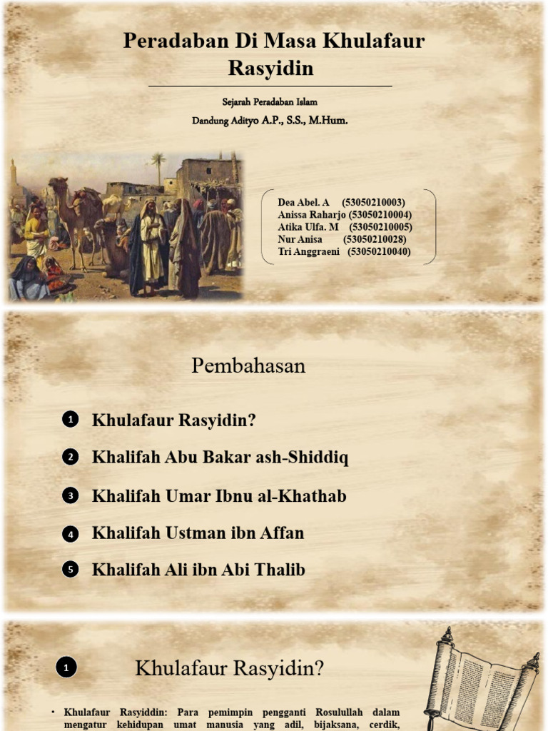 Sejarah Khulafaur Rasyidin | PDF