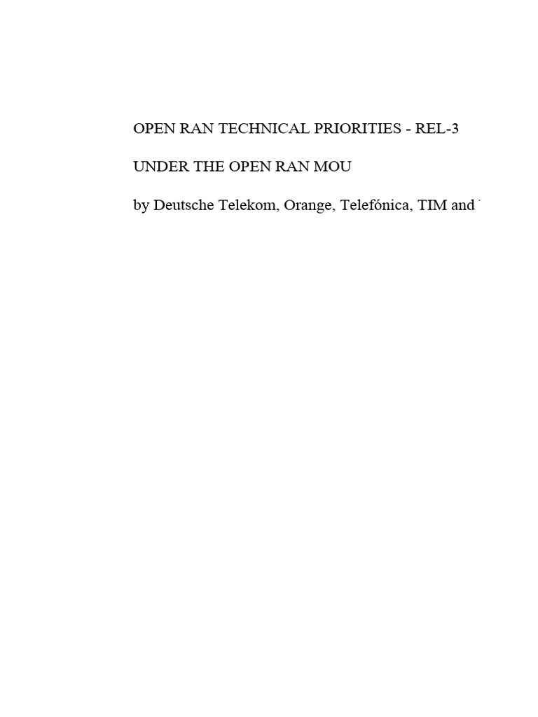 6434fc327d80d92ca49d729a Open+RAN+Technical+Priority+Document+-+Rel3 | PDF