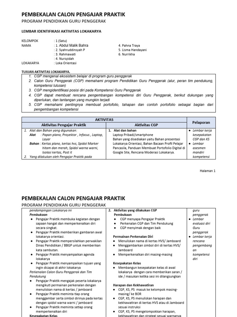 Pembekalan Calon Guru Penggerak | PDF