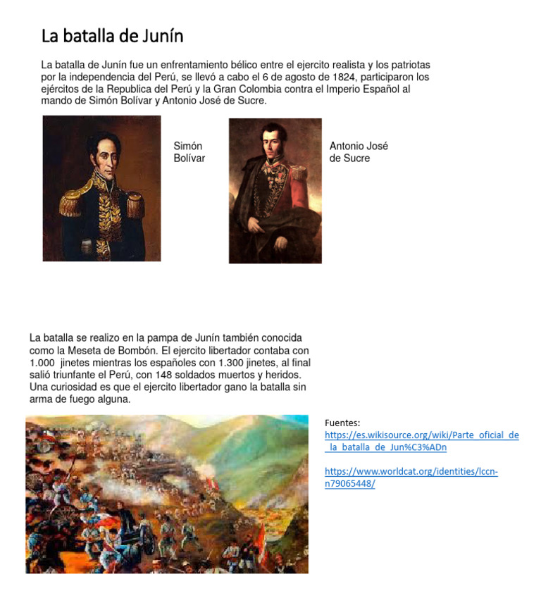 La Batalla de Junín | PDF