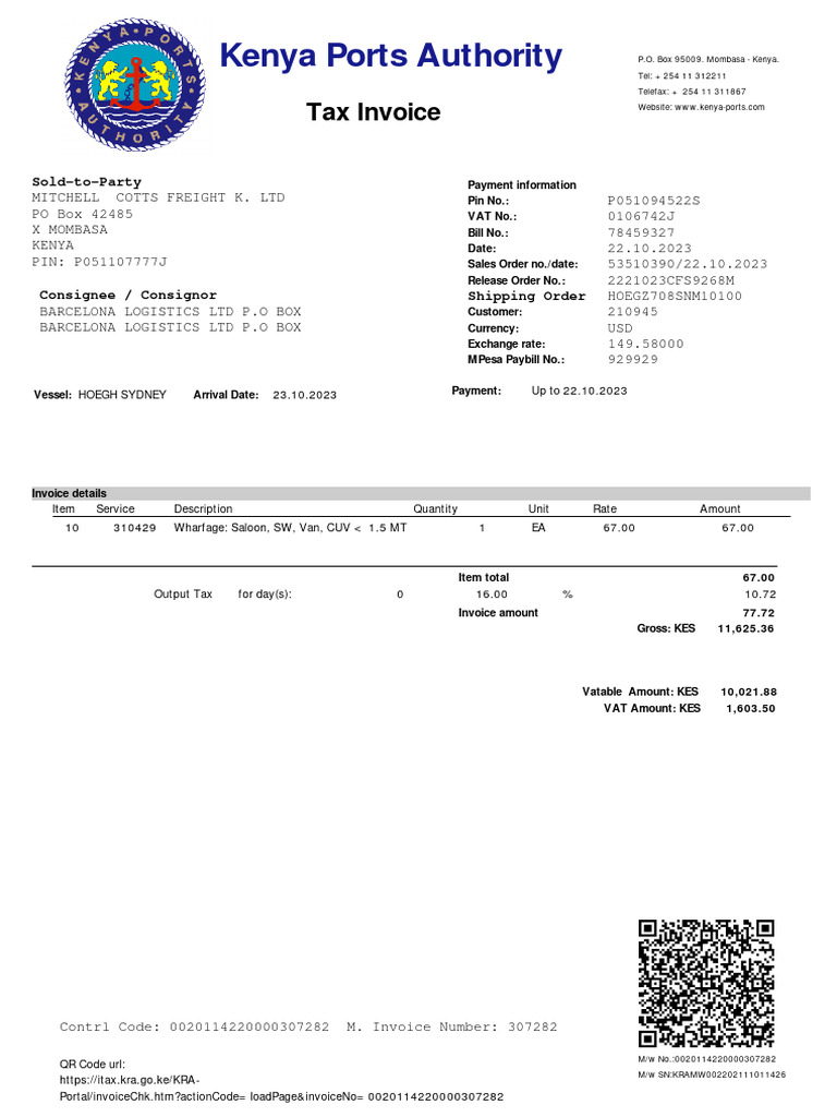 Cfs 9268 M | PDF | Invoice | Business