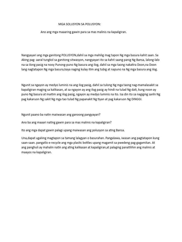 MGA SOLUSYON SA-WPS Office | PDF