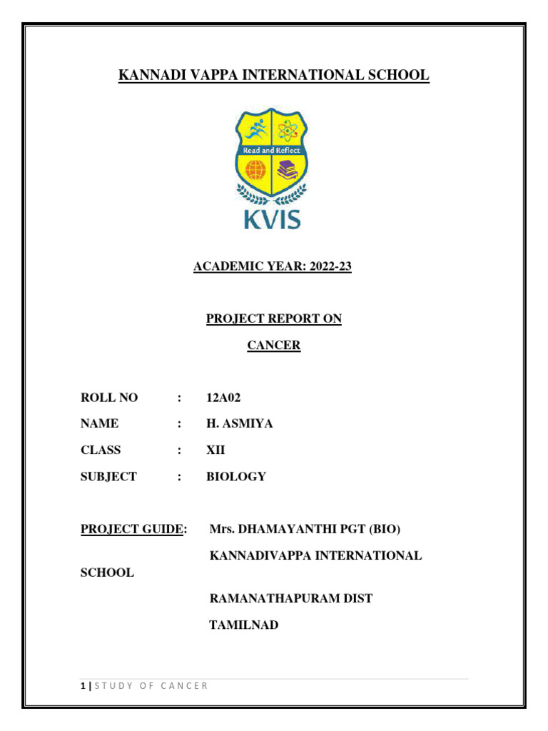 Kannadi Vappa International School: ACADEMIC YEAR: 2022-23 | PDF