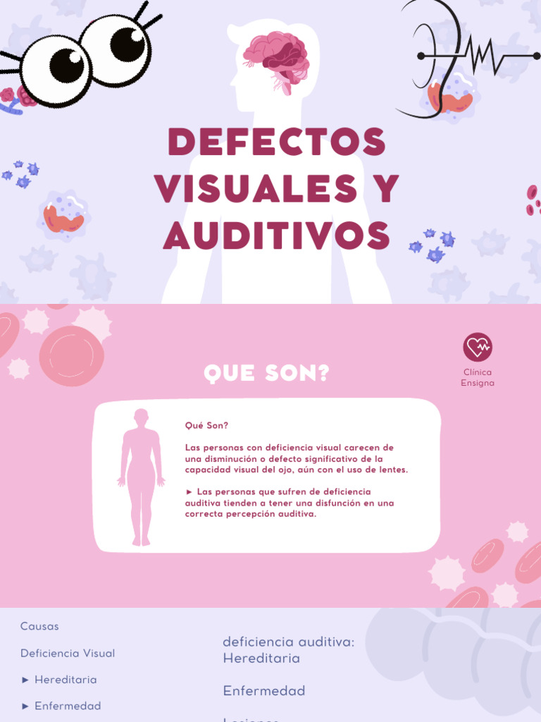 Defectos Visuales y Auditivos | PDF