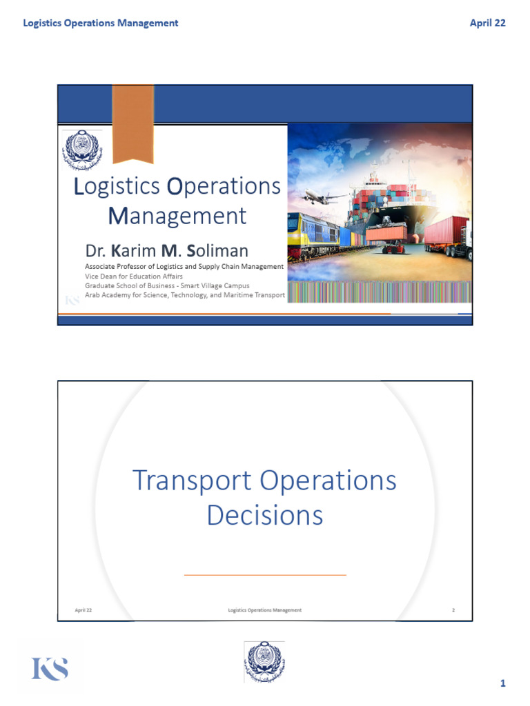 Transport Operations | PDF