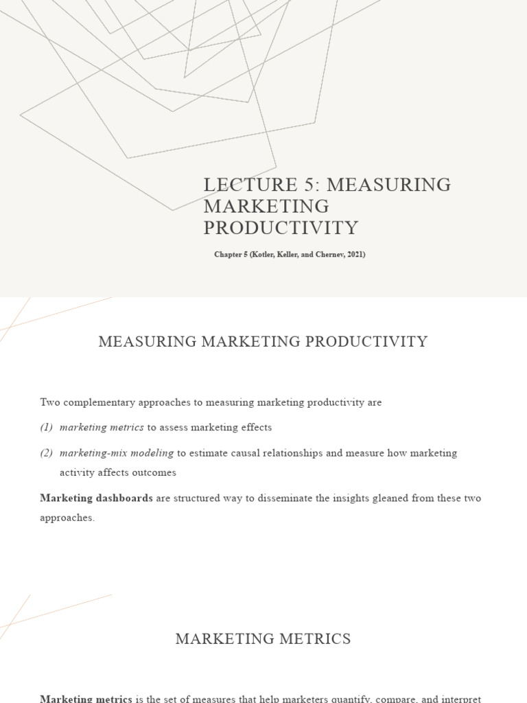 Measuring Marketing Productivity Metrics | PDF
