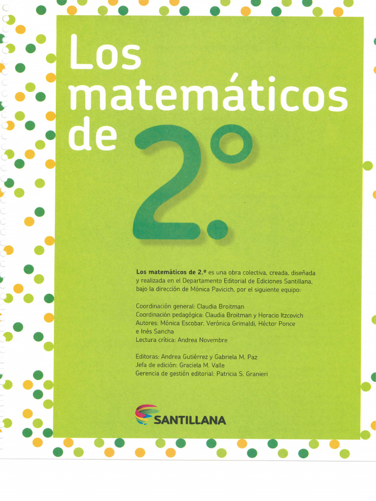 Los Matemáticos de 2do | PDF