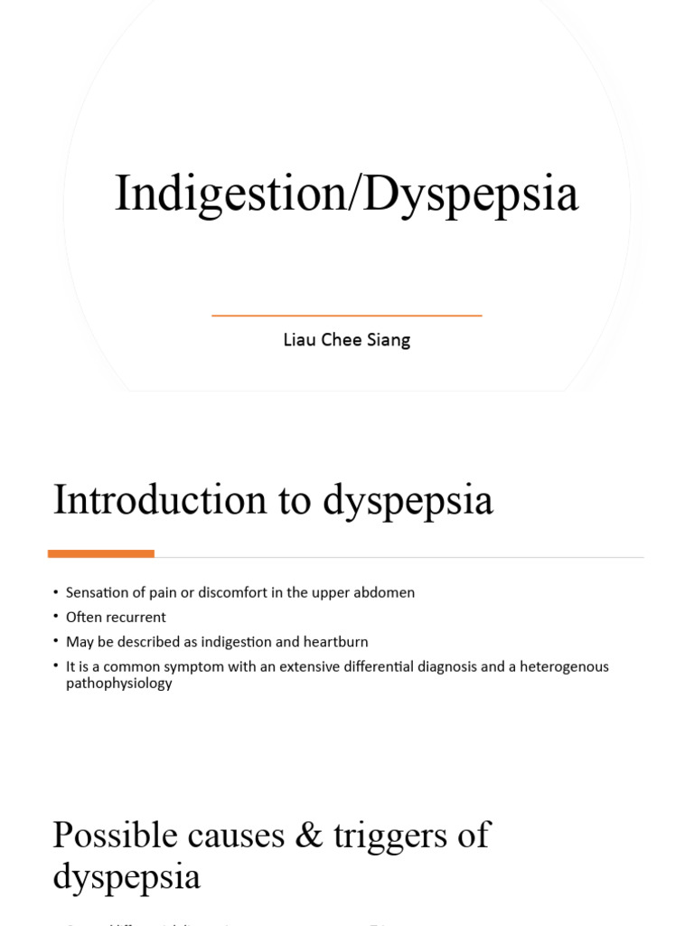Dyspepsia | PDF
