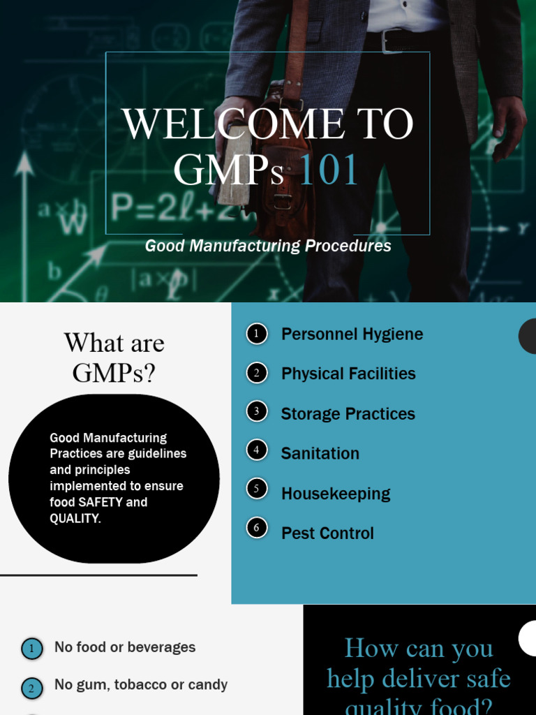 GMPs for Food Safety and Quality | PDF