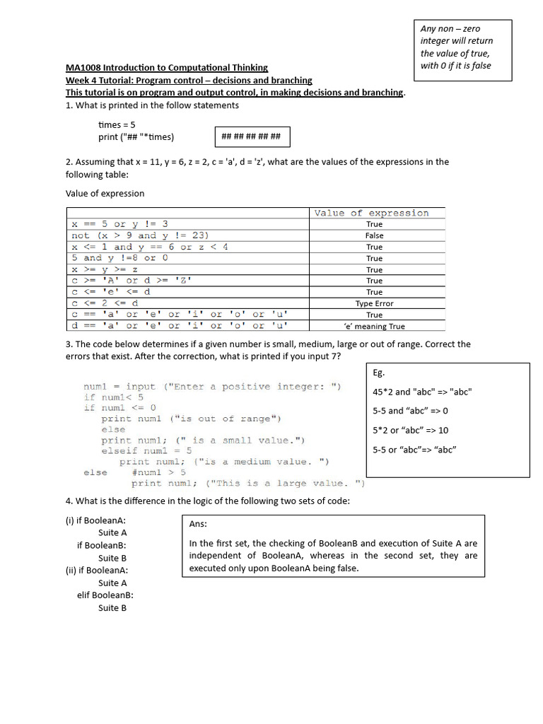 Week 4 Programming Written | PDF