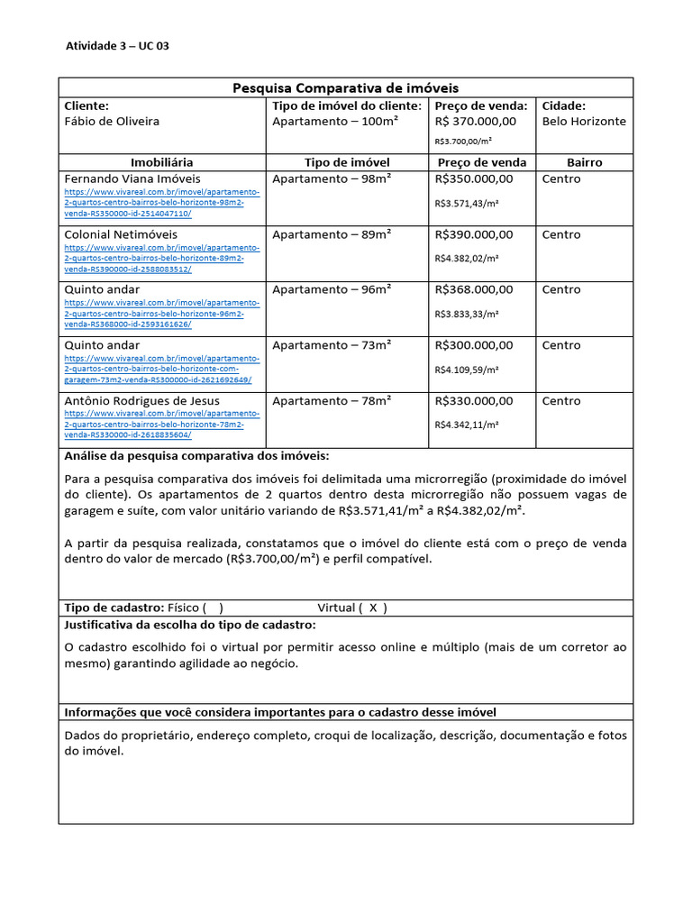 Tti Atividade 3 Uc03 | PDF