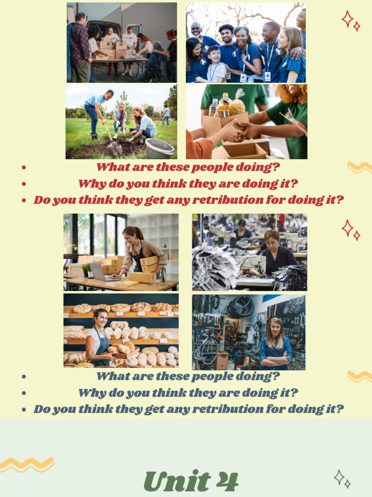 Unit 4 Volunteer Work and Entrepreneurs | PDF