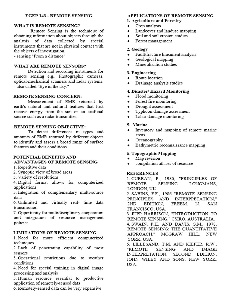 Remote Sensing | PDF