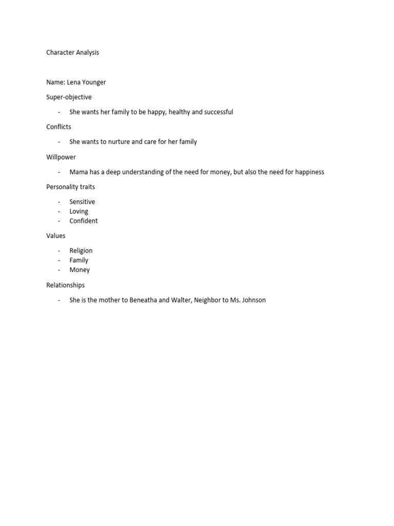 Character Analysis | PDF