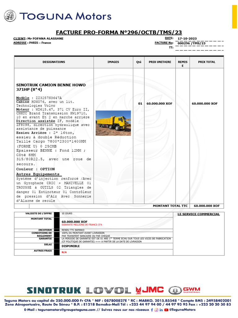 Proforma 4 GWM h9 Full | PDF