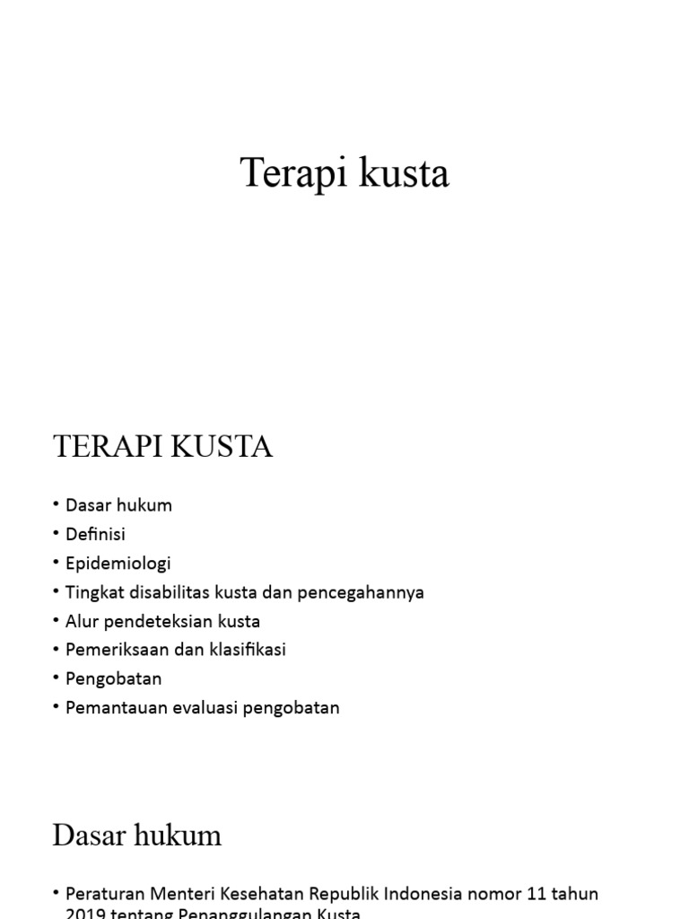 Terapi Kusta | PDF