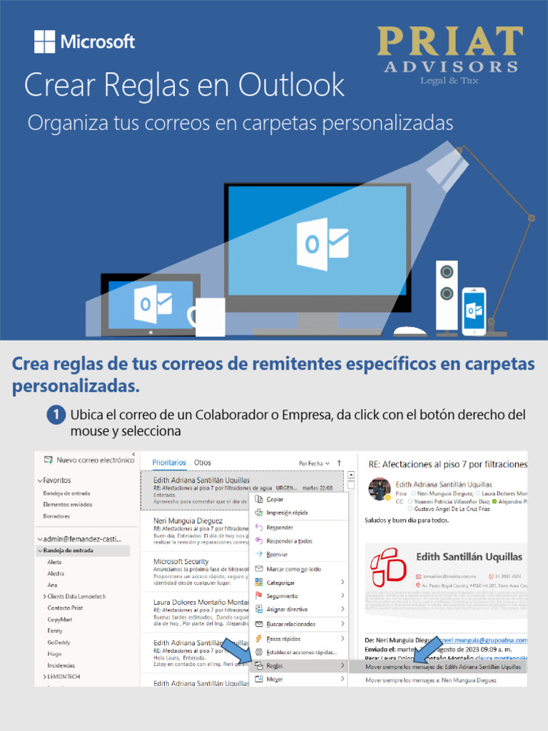 Crear Reglas en Outlook | PDF