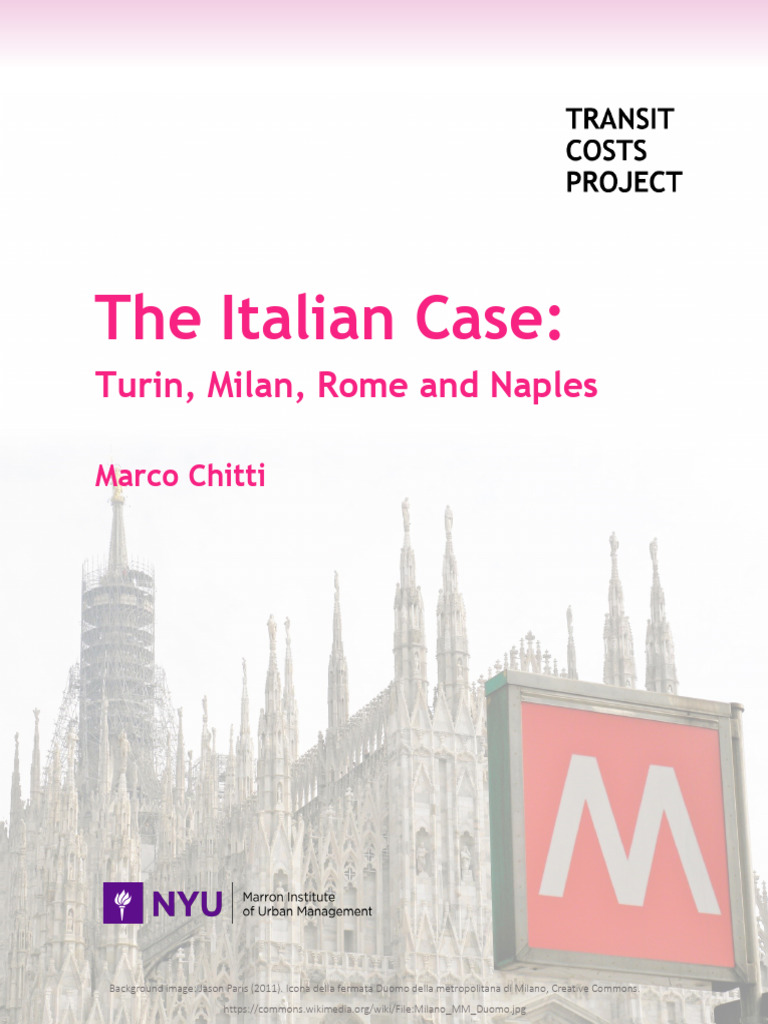 Italian - Case - Study Transit Construction Costs | PDF