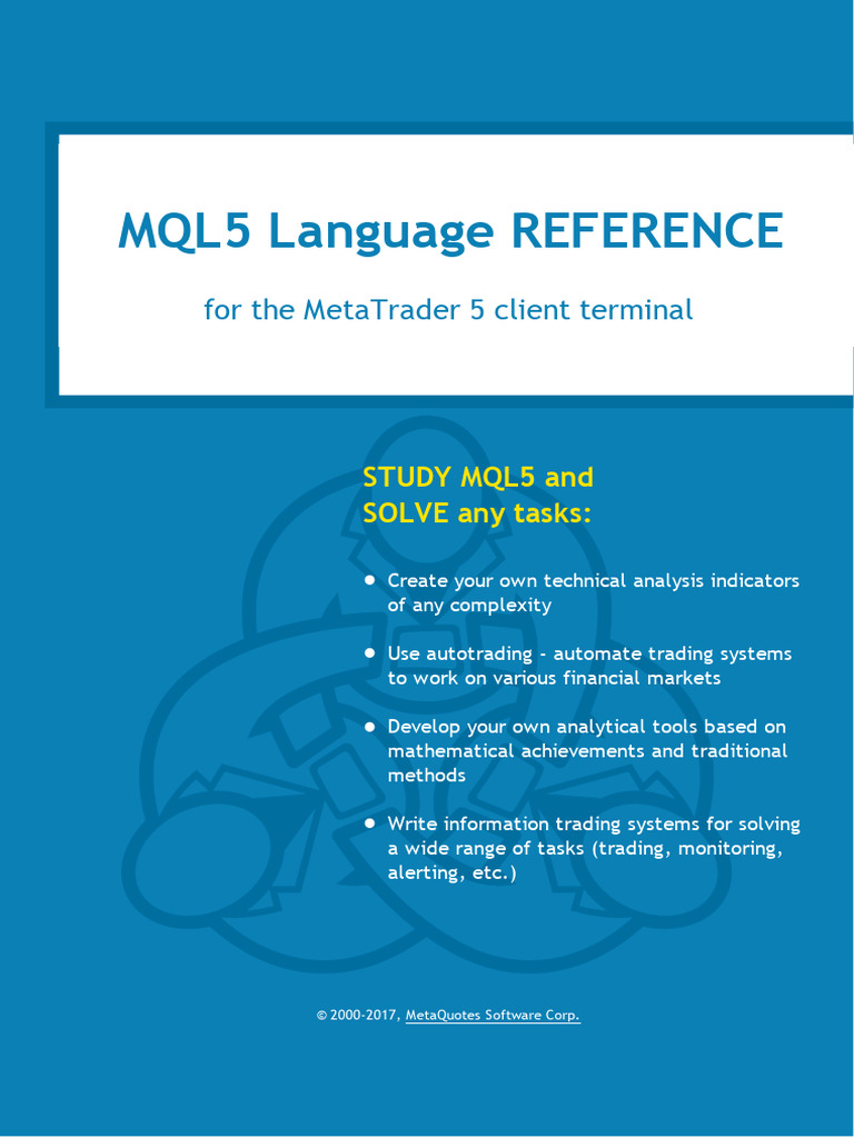 Manual MT5 | PDF | Variable (Computer Science) | Class (Computer Programming)