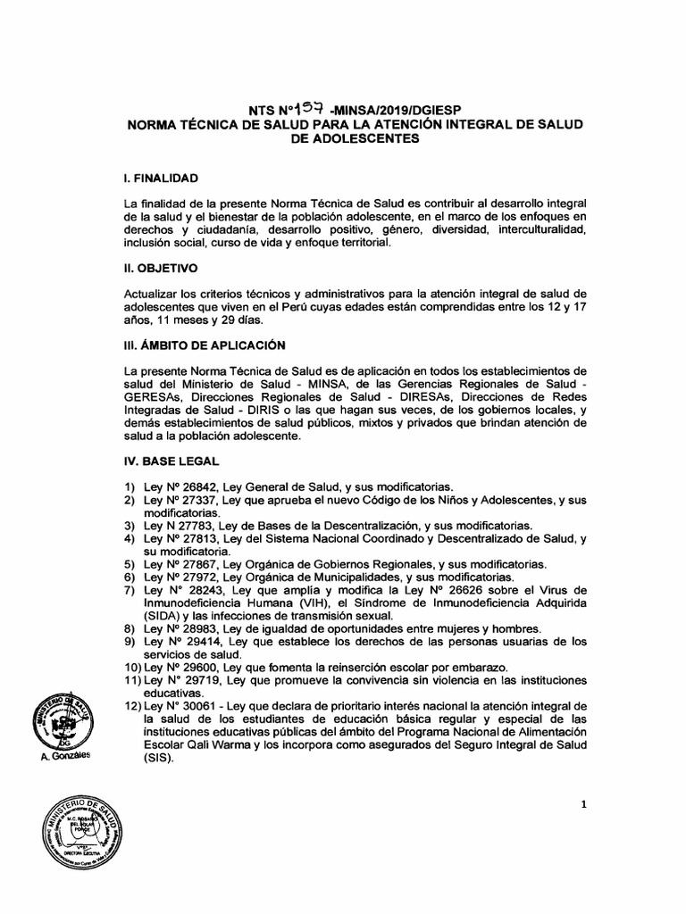 RM 1001 2019 Minsa | PDF