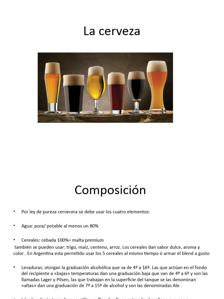 La Cerveza | PDF | Cerveza | Cerveza inglesa
