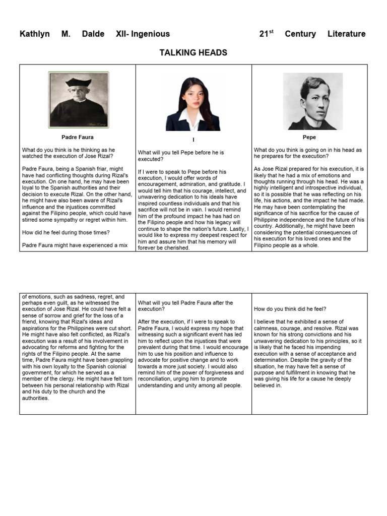 Padre Faura's Reflections on Rizal's Execution | PDF