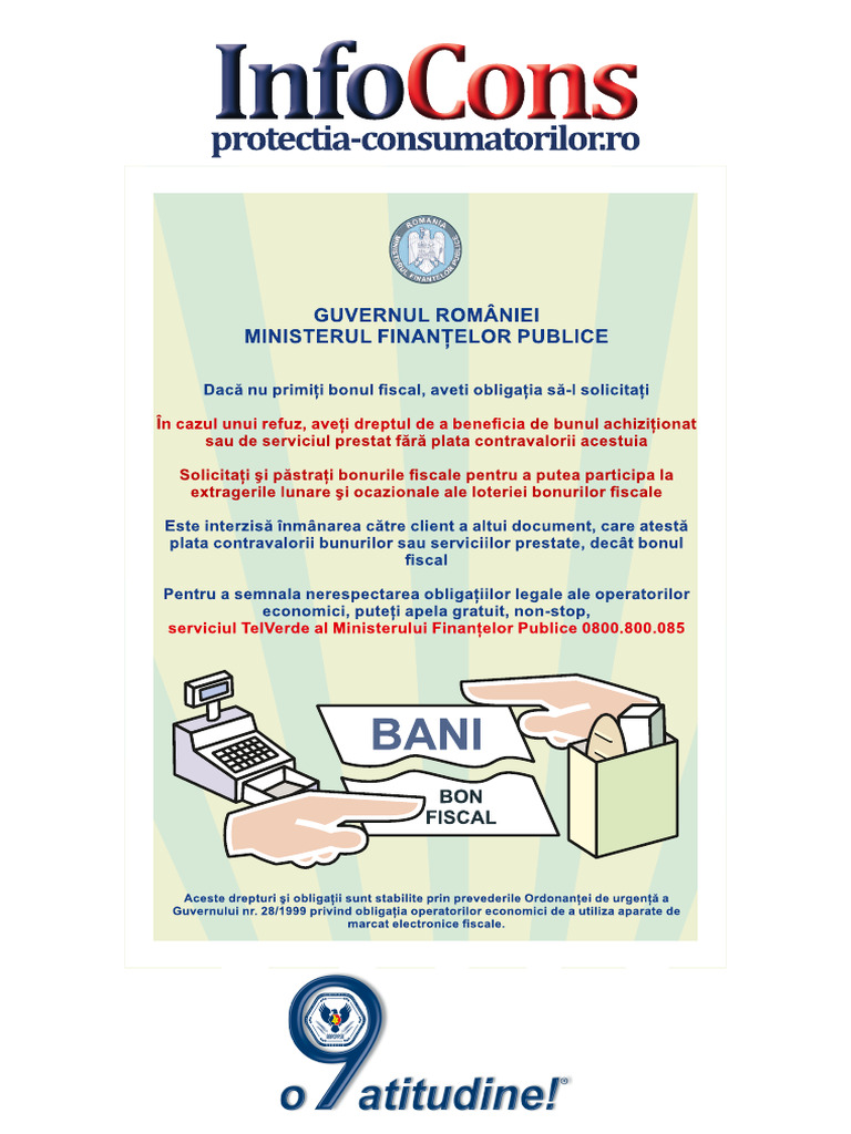 A3 Model Anunt Atentionare Bon Fiscal | PDF